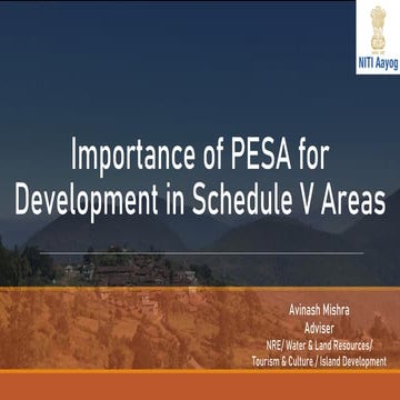 Exhibition of PESA act established by Government .pptx