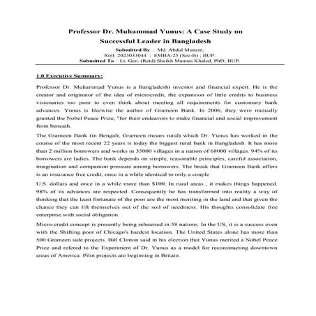 dr mohammad yunus | PDF