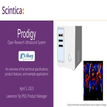 (April 5, 2023) Webinar: Prodigy Open-Platform Research Ultrasound ...