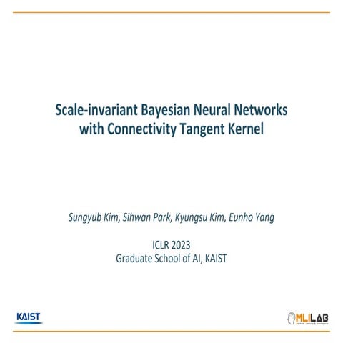 S. Kim, ICLR 2023, MLILAB, KAISTAI | PPT