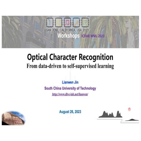 Optical Character Recognition: from data driven to self-supervised ...