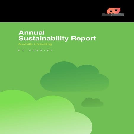Auroville Consulting Annual Sustainability Report (FY 2022-2023) | PDF