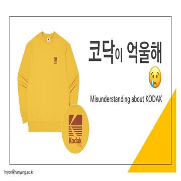 코닥이 억울해 ㅣ Misunderstanding about KODAK | PDF