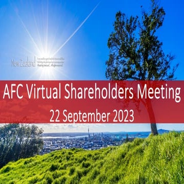 AFC VIRTUAL SHAREHOLDERS MEETING 22 SEPTEMBER 2023 | PPT