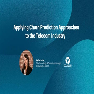 Applying Churn Prediction Approaches to the Telecom Industry, by Joëlle ...
