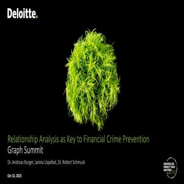 Deloitte - Relationship Analysis as Key to Financial Crime Prevention | PDF