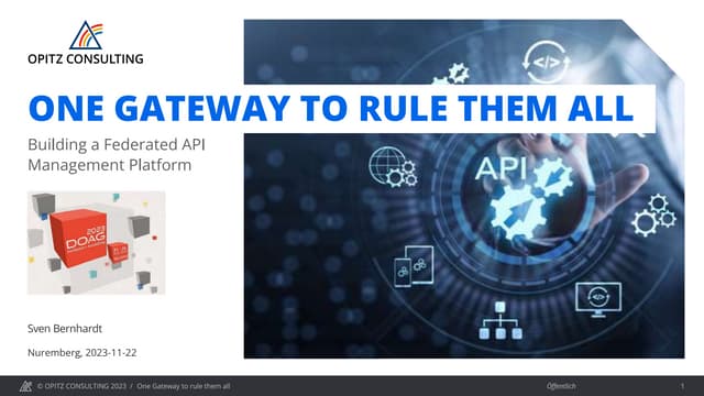 One Gateway To Rule Them All Building A Federated Api Management