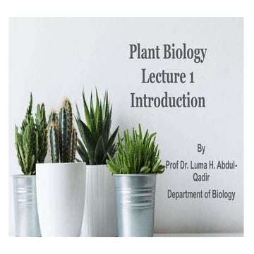 Plant biology | PPTX