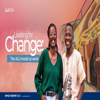 2023 ALU Impact Report showing progress. | PDF