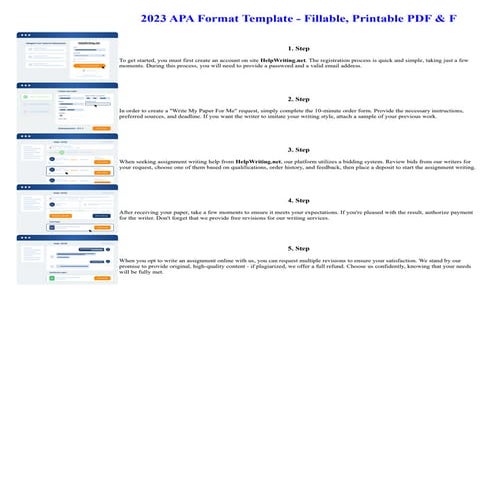 2023 APA Format Template - Fillable, Printable PDF F | PDF