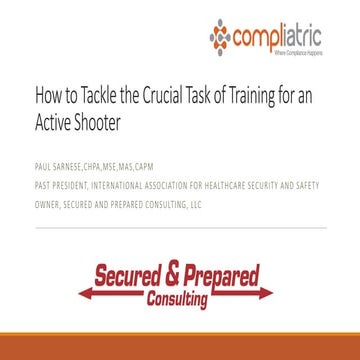 2023 Compliatric Webinar Series - Active Shooter Training and Exercises.pdf