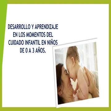 CUIDADOS INFANTILES DEL CICLO1 EN PRONOEI | PPT