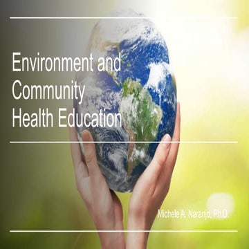 Environment and community health educaiton | PPTX