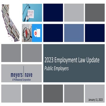 2023 Employment Law Update | Public Entities | PPT