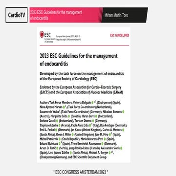 2023 ESC Guidelines on Endocarditis (II) | PDF