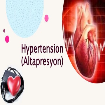 ALTAPRESYon management adults guidelines tagalog | PPTX