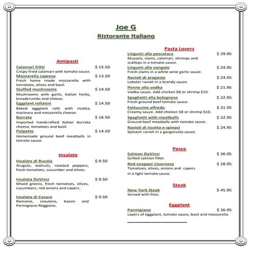 Remos takeout menu | PDF