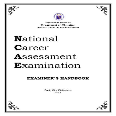 school deped 2023 NCAE EXAMINER'S HANDBOOK.pdf