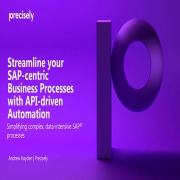 Streamline Your SAP-centric Business Processes with API-Driven ...