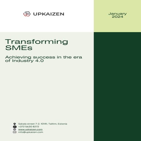 Transforming SMEs to achieve success in the era of Industry 4.0 | PDF
