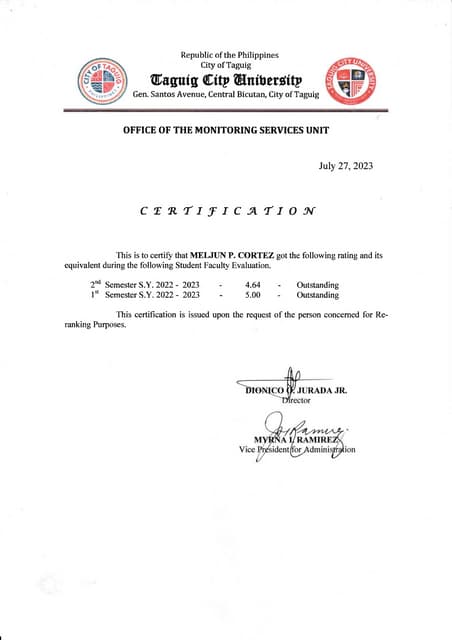 TOR PUP MSIT 2019 | PDF