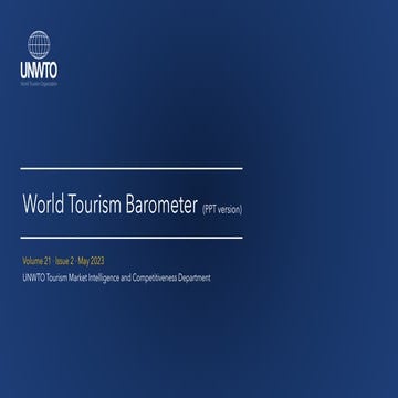 World Tourism Barometer in 2025 by UN Tourism in May | PDF