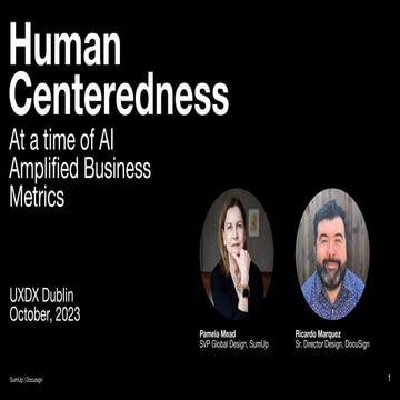 Human Centeredness AI at a time of Amplified Business Metrics_UXDX_EMEA ...