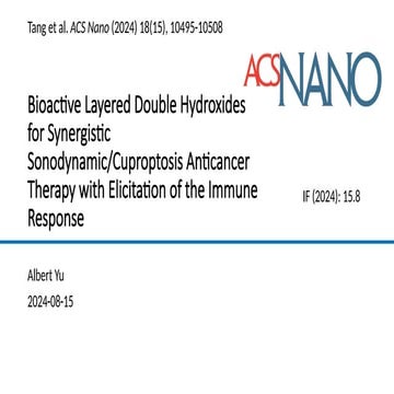 ACS Nano - Bioactive Layered Double Hydroxides for Synergistic ...