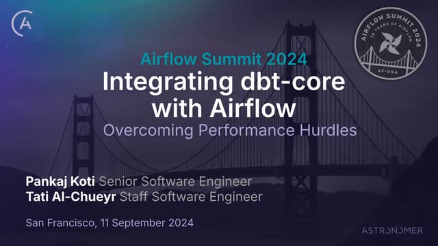 Integrating dbt with Airflow - Overcoming Performance Hurdles | PDF Integrating dbt with Airflow - Overcoming Performance Hurdles | PDF
