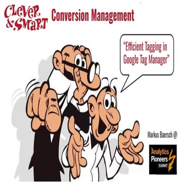 "Clever & Smart" Conversion Management - Efficient Tagging in Google ...