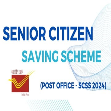Senior citizen saving scheme for India nationals | PPT