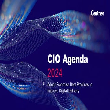 CIO agenda 2024 - Future Technology Road map | PPT