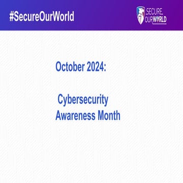 Cybersecurity awareness slides of year 2024 | PPTX