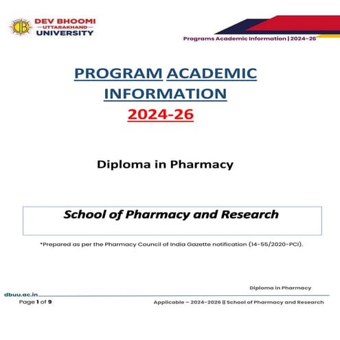 B.Pharmacy Course 2024-28 Syllabus Pdf.. | PDF