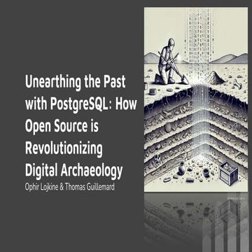 SQLPage : building a web app for archaeologists in SQL | PDF