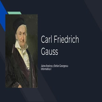 Carl friedrich gauss | PPTX