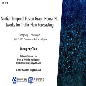 [20240325_LabSeminar_Huy]Spatial-Temporal Fusion Graph Neural Networks for Traffic Flow ...