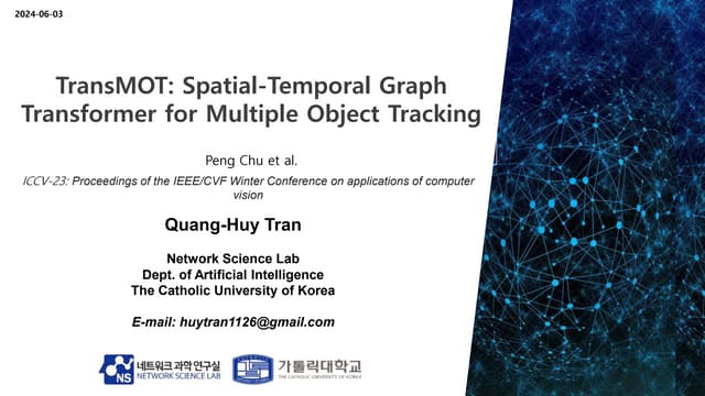 20240603labseminarhuy Transmot Spatial Temporal Graph Transformer For Multiple Object