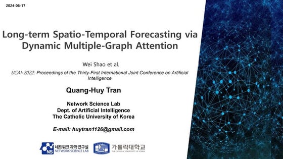 [20240325_LabSeminar_Huy]Spatial-Temporal Fusion Graph Neural Networks for Traffic Flow ...