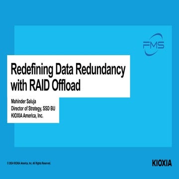 Redefining Data Redundancywith RAID Offload | PDF