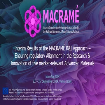 Interim Results of the MACRAMÉ R&I Approach | PPT