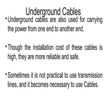 Electrical Engineering presentation for Underground Cables.pptx
