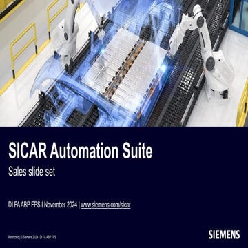 SICAR_V5.1_WhatsNew.pdf Latest features in SICAR V5.1 | PDF