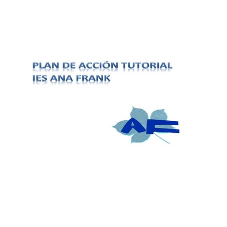 Plan de Acción Tutorial IES Ana Frank 2024-25 | PDF