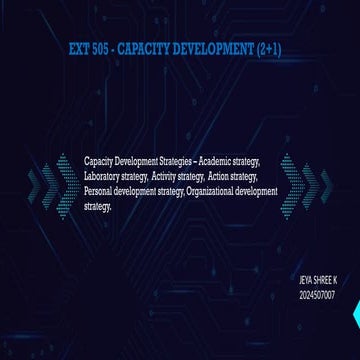 capacity development and its strategies. | PPTX