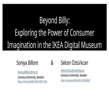 Beyond Billy: Exploring the power of consumer imagination in the IKEA ...