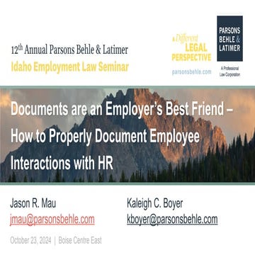 Documentation are an Employer's Best Friend - How to Properly Document ...