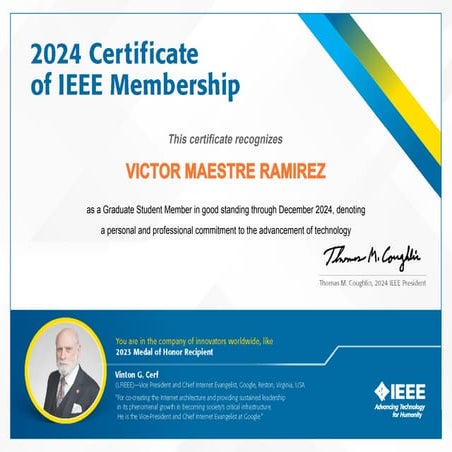 2024 Certificate of IEEE Membership | PDF