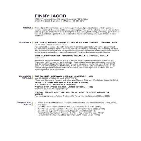 Resume for LI | DOCX