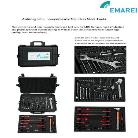 EMAREI Stainless Steel Tools Aisi 304 for MRI Service, Food Prodution ...